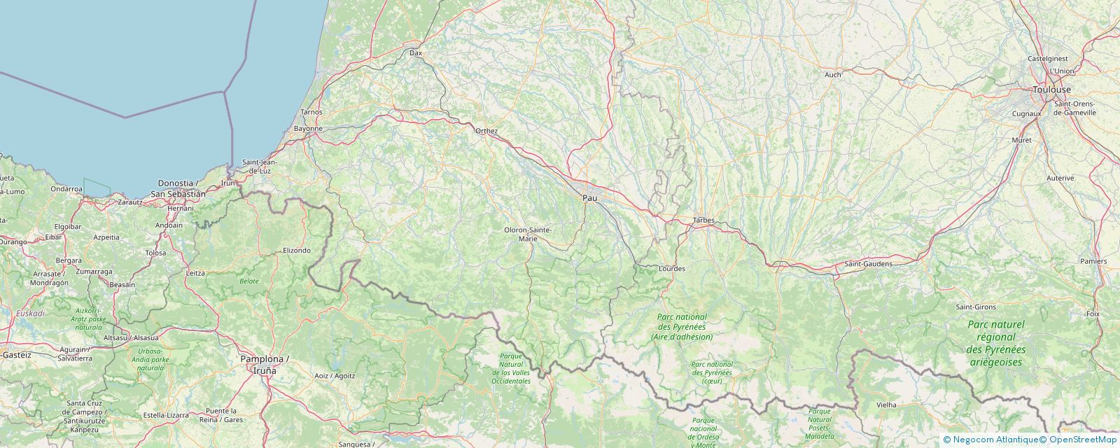 Carte touristique du Béarn - Guide Béarn Pyrénées